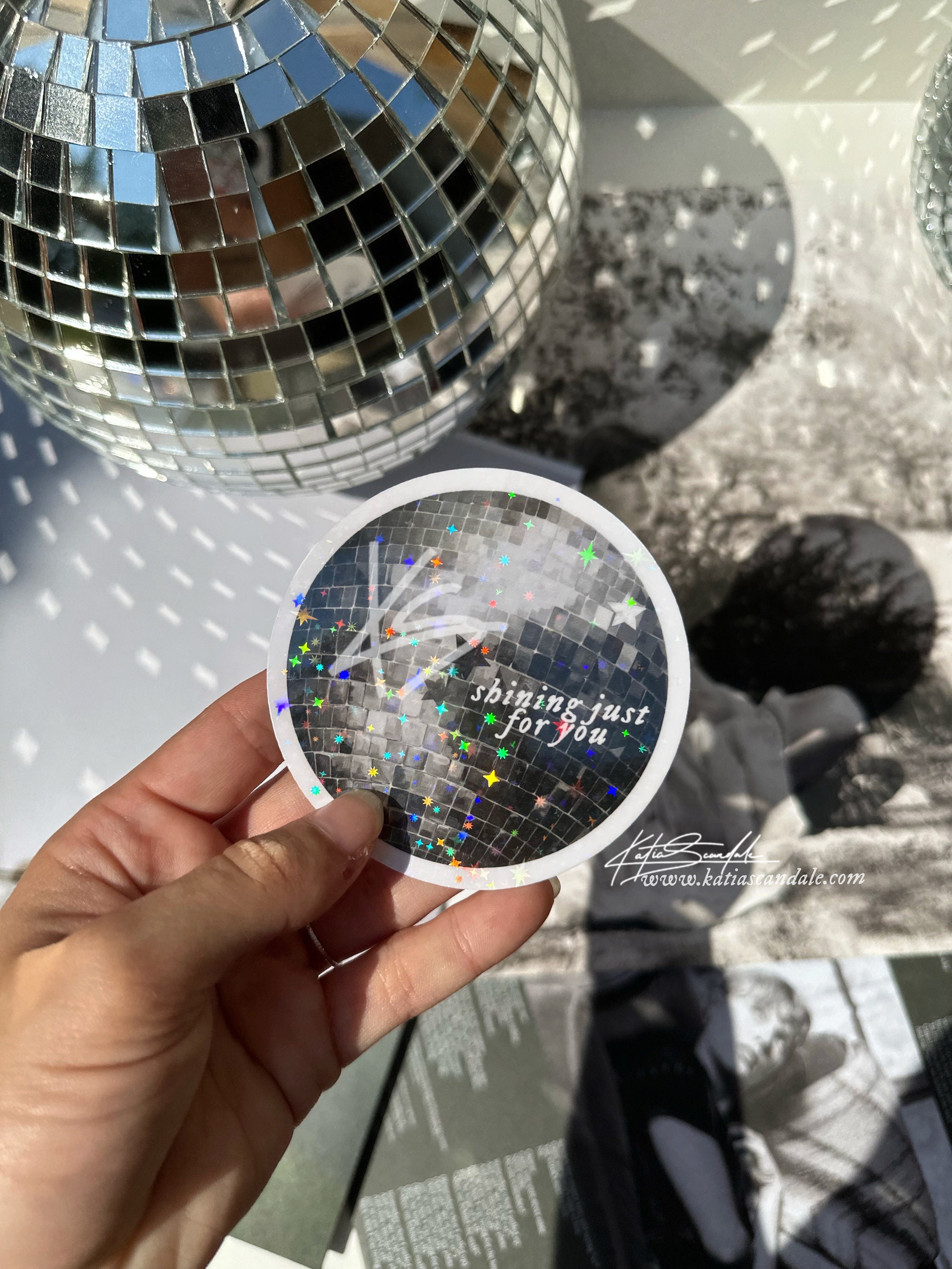 Shimmering Mirrorball Sticker Eras Stickers Taylor Swift Stickers ...