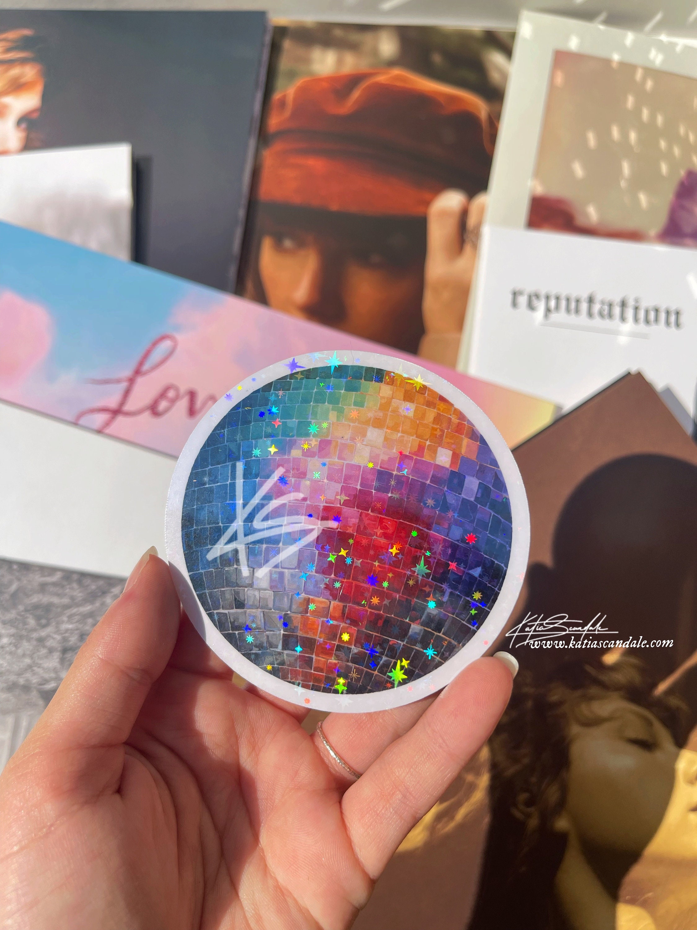 Shimmering Mirrorball Sticker Eras Stickers Taylor Swift Stickers ...