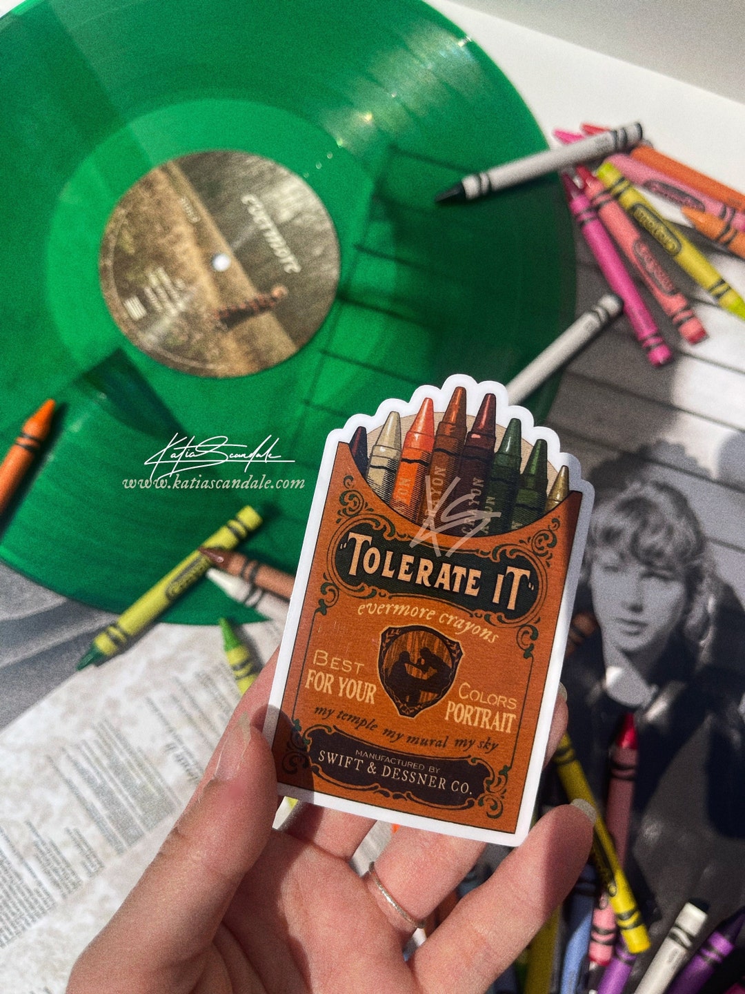 Tolerate It Sticker | Evermore Sticker | Waterproof Stickers | Vinyl ...