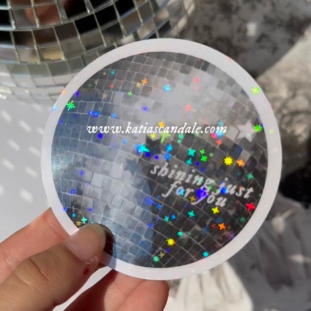 Shimmering Mirrorball Sticker Eras Stickers Taylor Swift Stickers ...