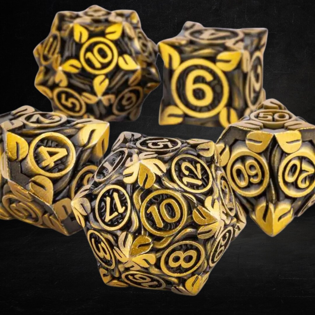 Metal RPG Dice Polyhedral Dice D20 D12 D10 D100 D8 D6 D4 Dungeons ...