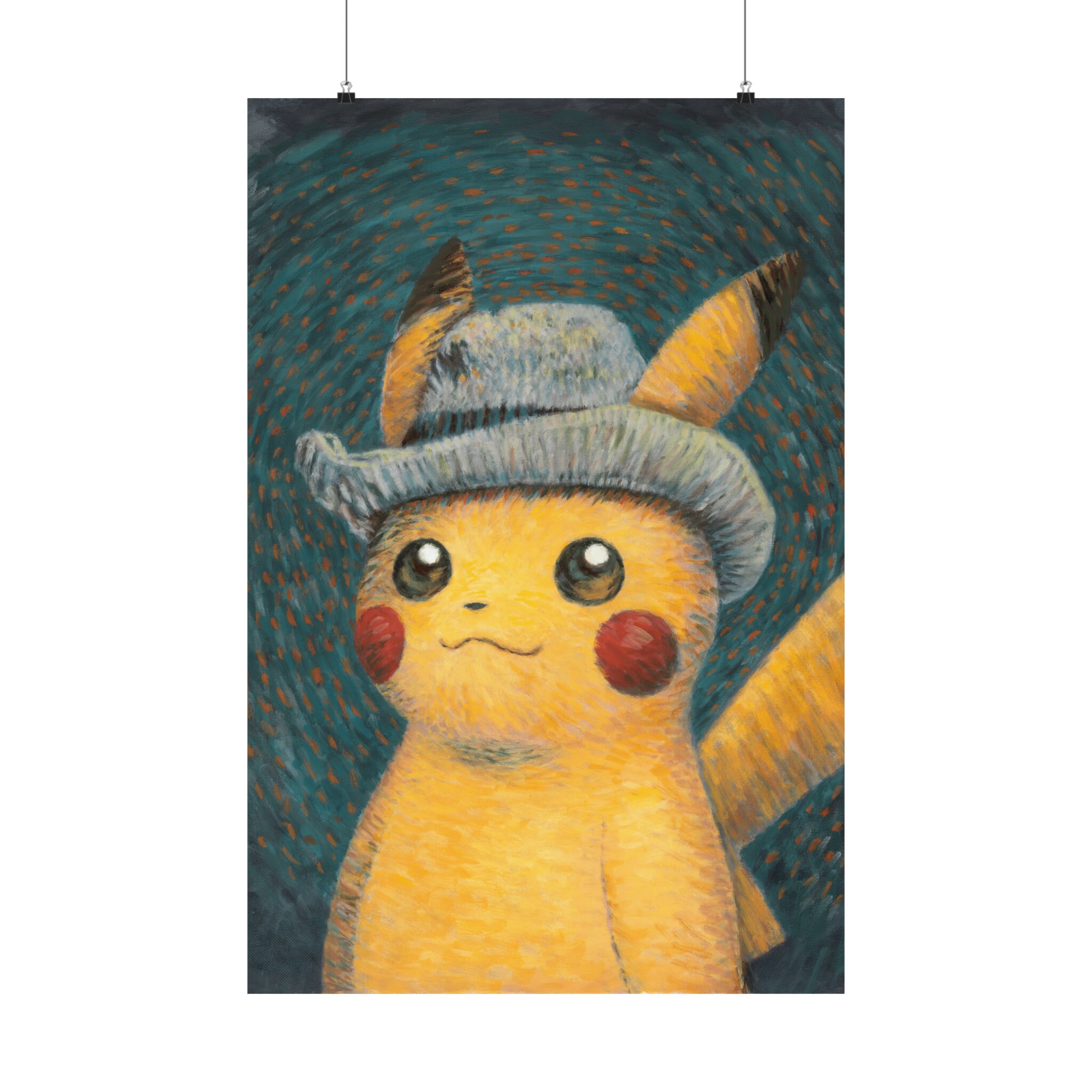 High-res Poster Van Gogh Pikachu Matte 24 X 36 - Etsy