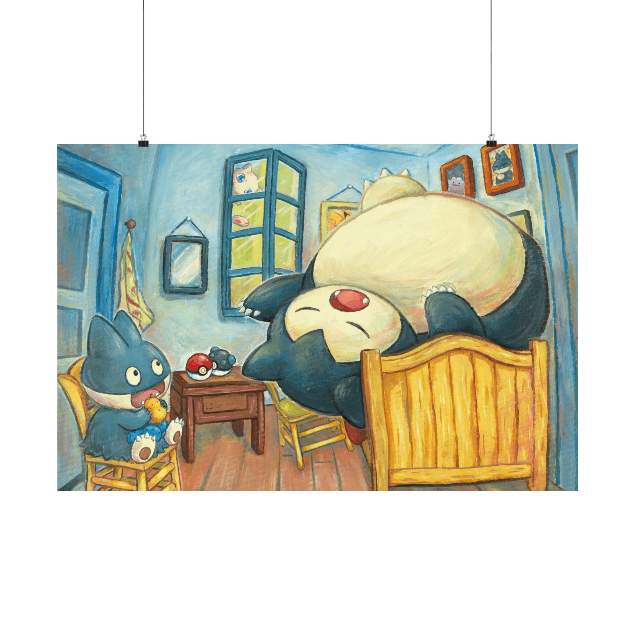High-res Poster Van Gogh Snorlax Matte 36 X 24 - Etsy