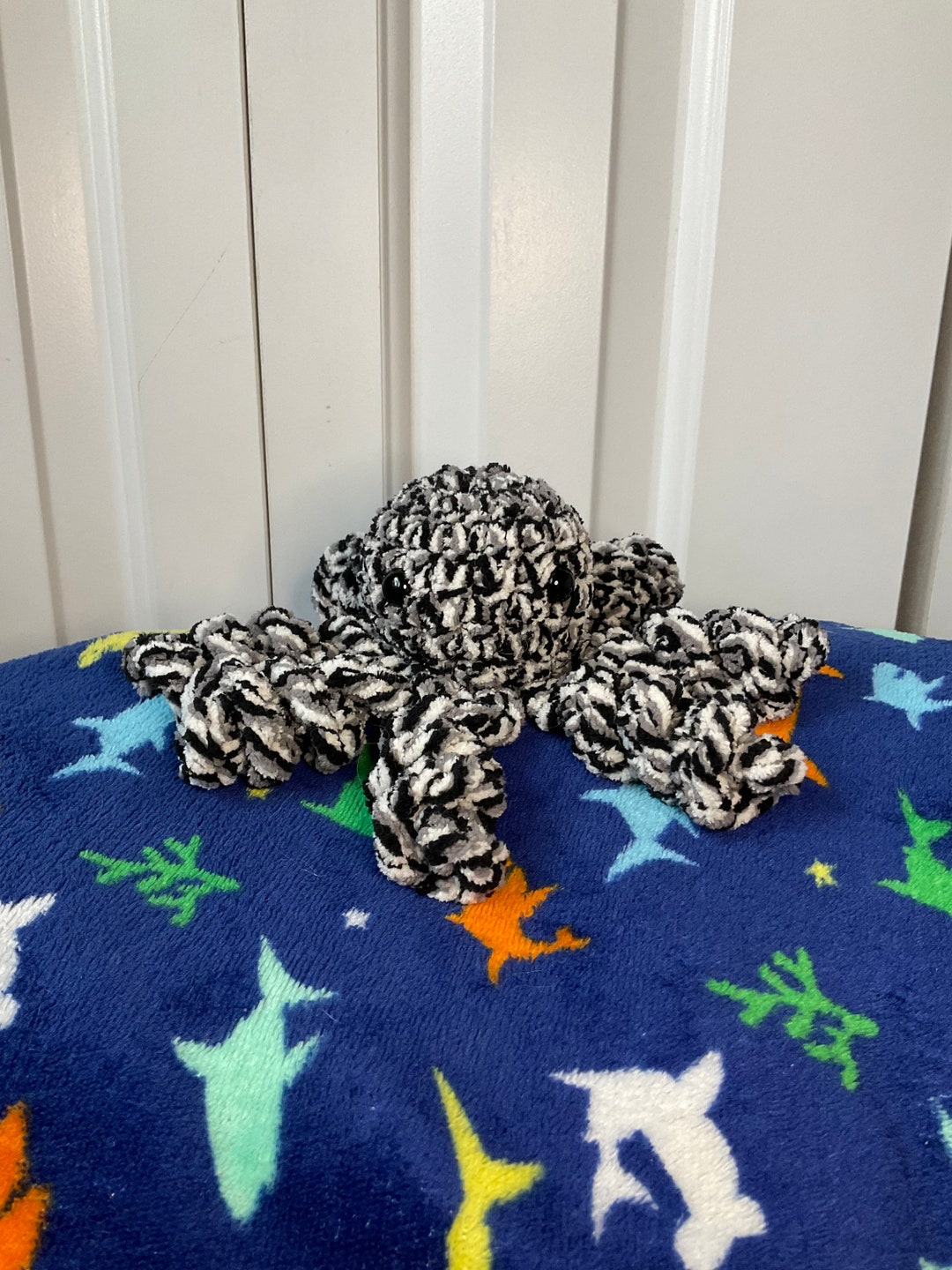 Zebra Print Octopus - Etsy