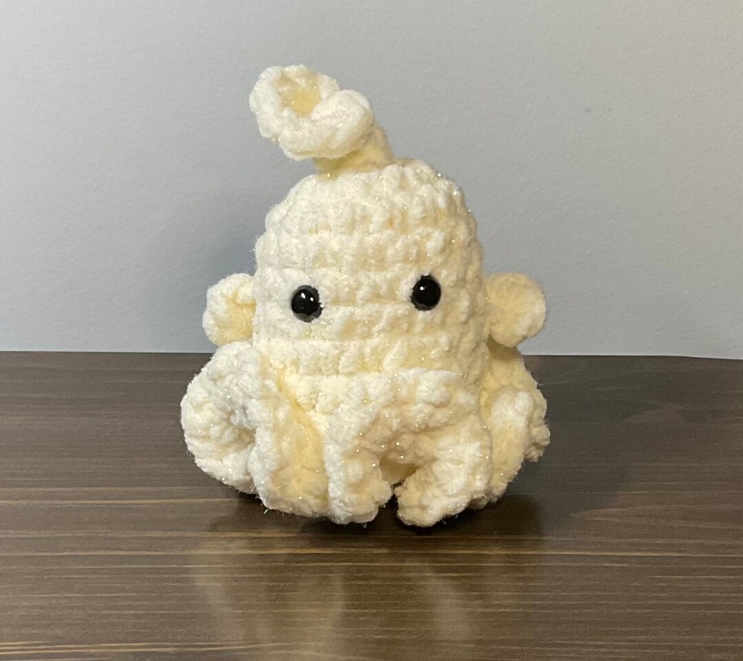 Fuzzy Crochet Ghost - Etsy