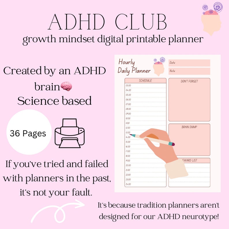 ADHD Planner made by an Adhder PRINTABLE and Digital Adult - Etsy