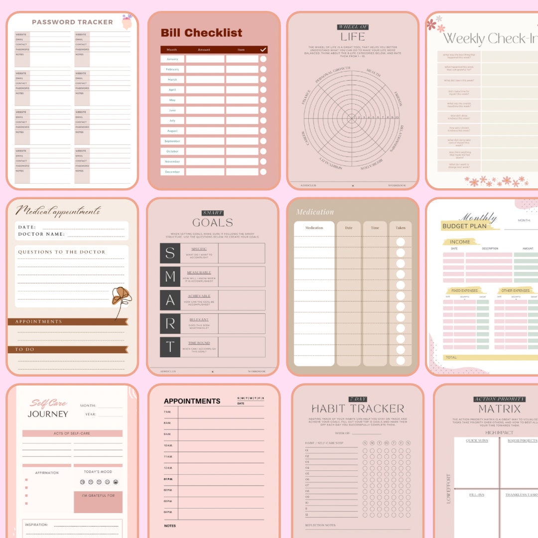 ADHD Planner made by an Adhder PRINTABLE and Digital Adult ADHD Journal ...