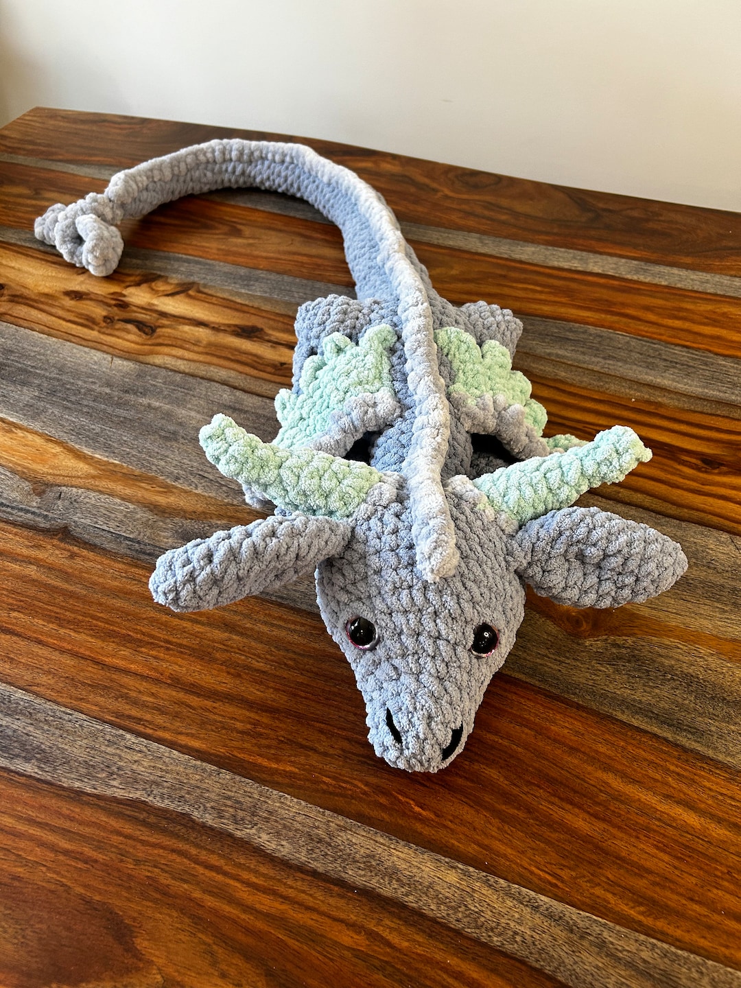 Large Crochet Dragon Plushie - Etsy