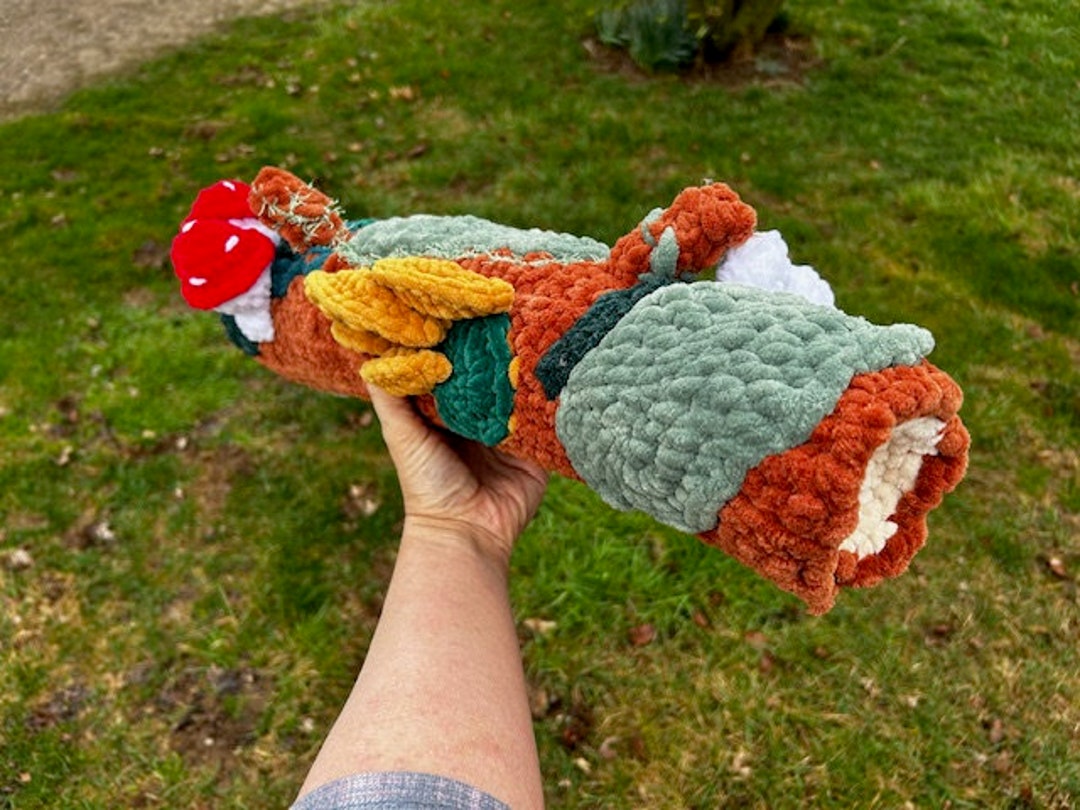 Mushroom, Mossy, Log, Crochet Pattern, Canadiancrochetcraze - Etsy