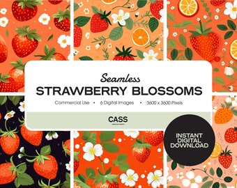 Ditsy Mod Floral Digital Papers, Seamless Pattern, Instant Download ...