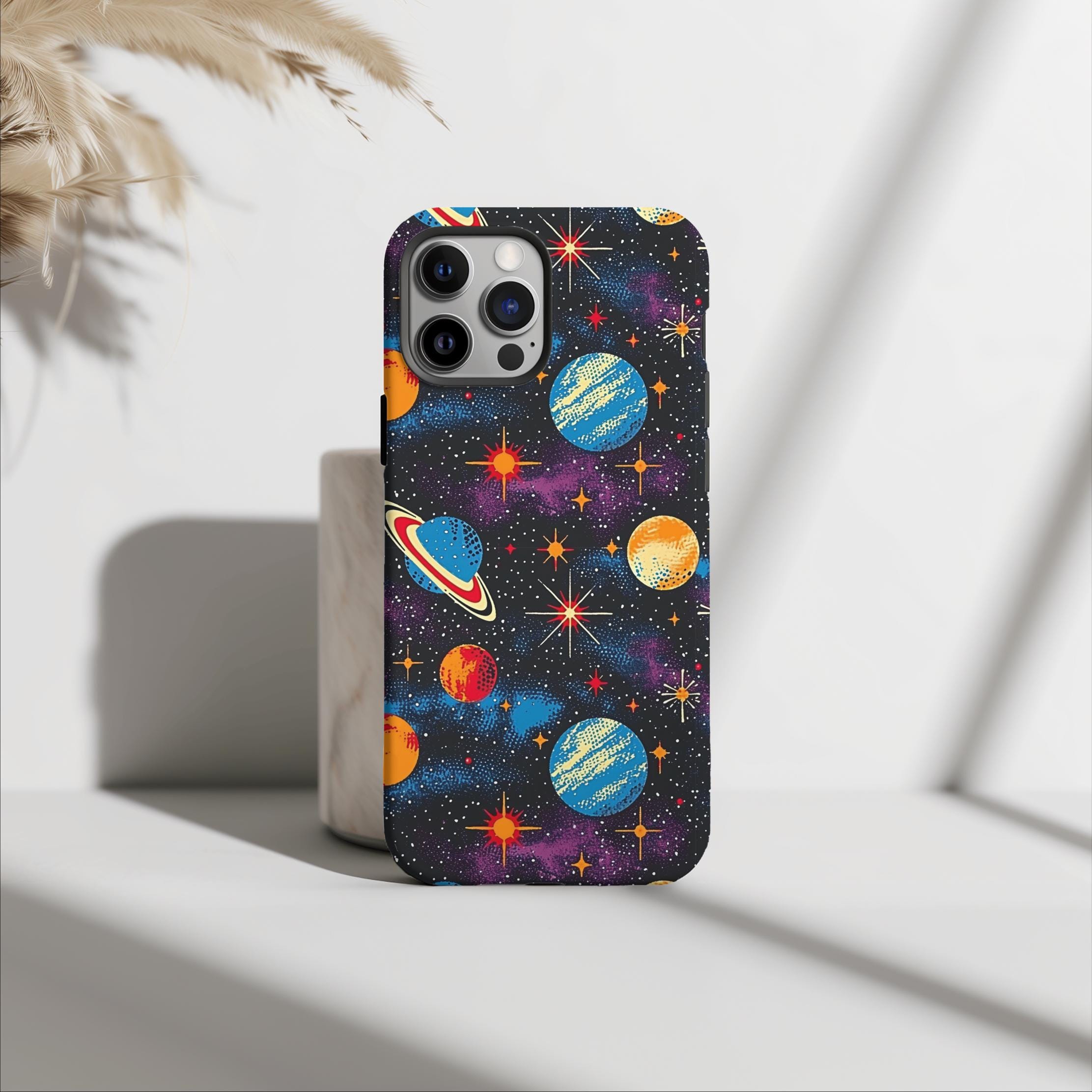 Solar System Space Phone Case, Universe Drawing, Trendy Phone Case ...