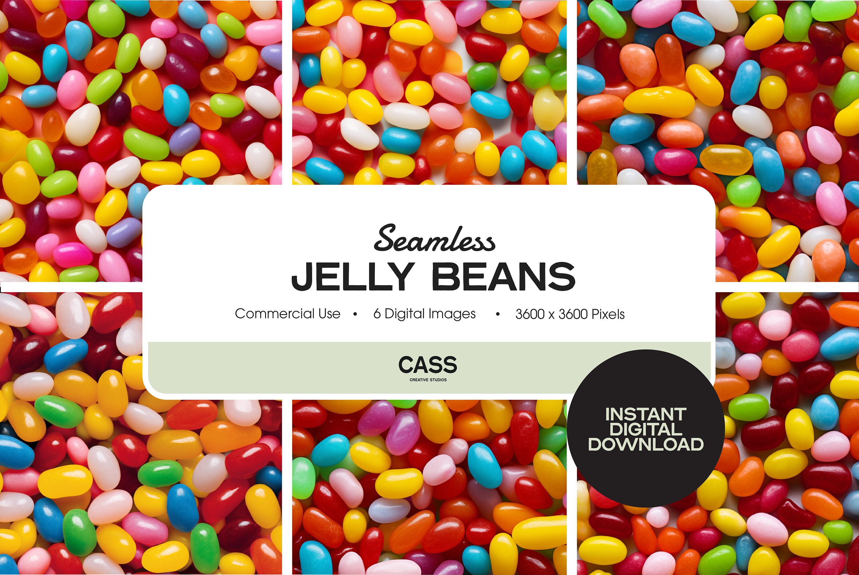 Jelly Beans Seamless Digital Paper, Instant Download, Commercial Use ...