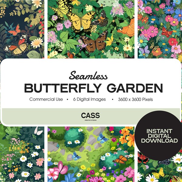 Butterfly Garden Art - Etsy