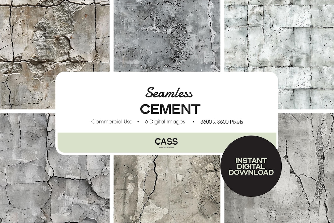 Cement Stone Seamless Digital Papers, Digital Pattern, Instant Download ...