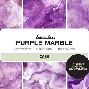 Purple Marble Seamless Digital Paper, Textured Pattern, Instant ...