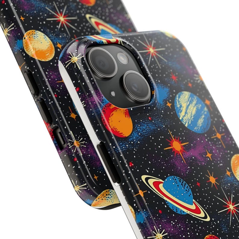 Solar System Space Phone Case, Universe Drawing, Trendy Phone Case ...