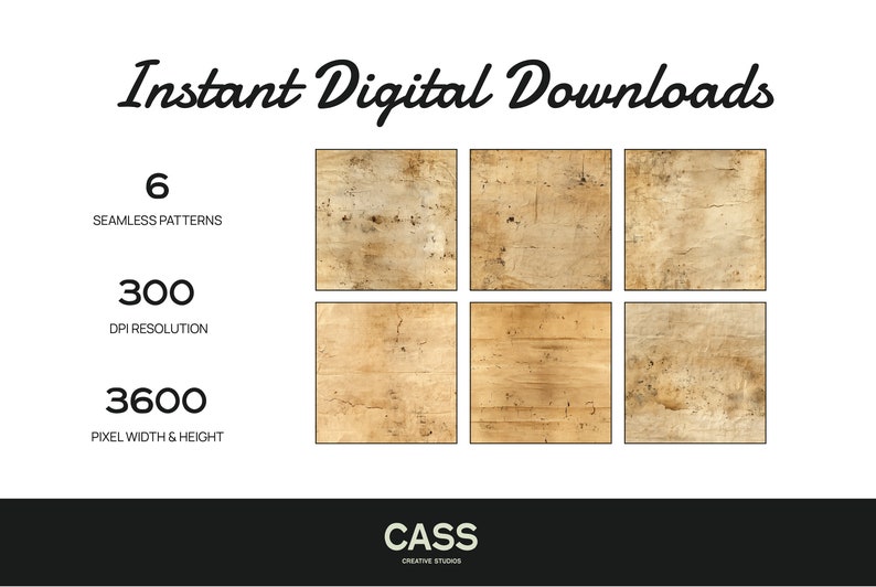 VINTAGE PAPER Seamless Digital Papers, Journal Pattern, Instant ...