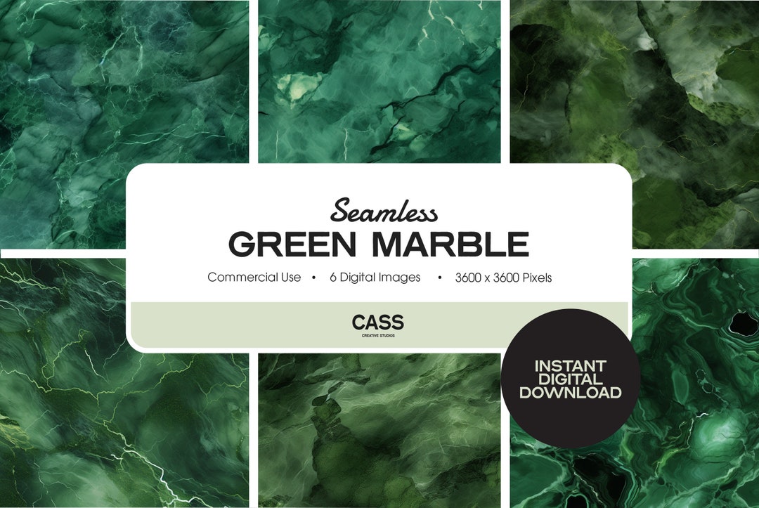 Green Marble Seamless Digital Paper, Instant Download, Commercial Use ...