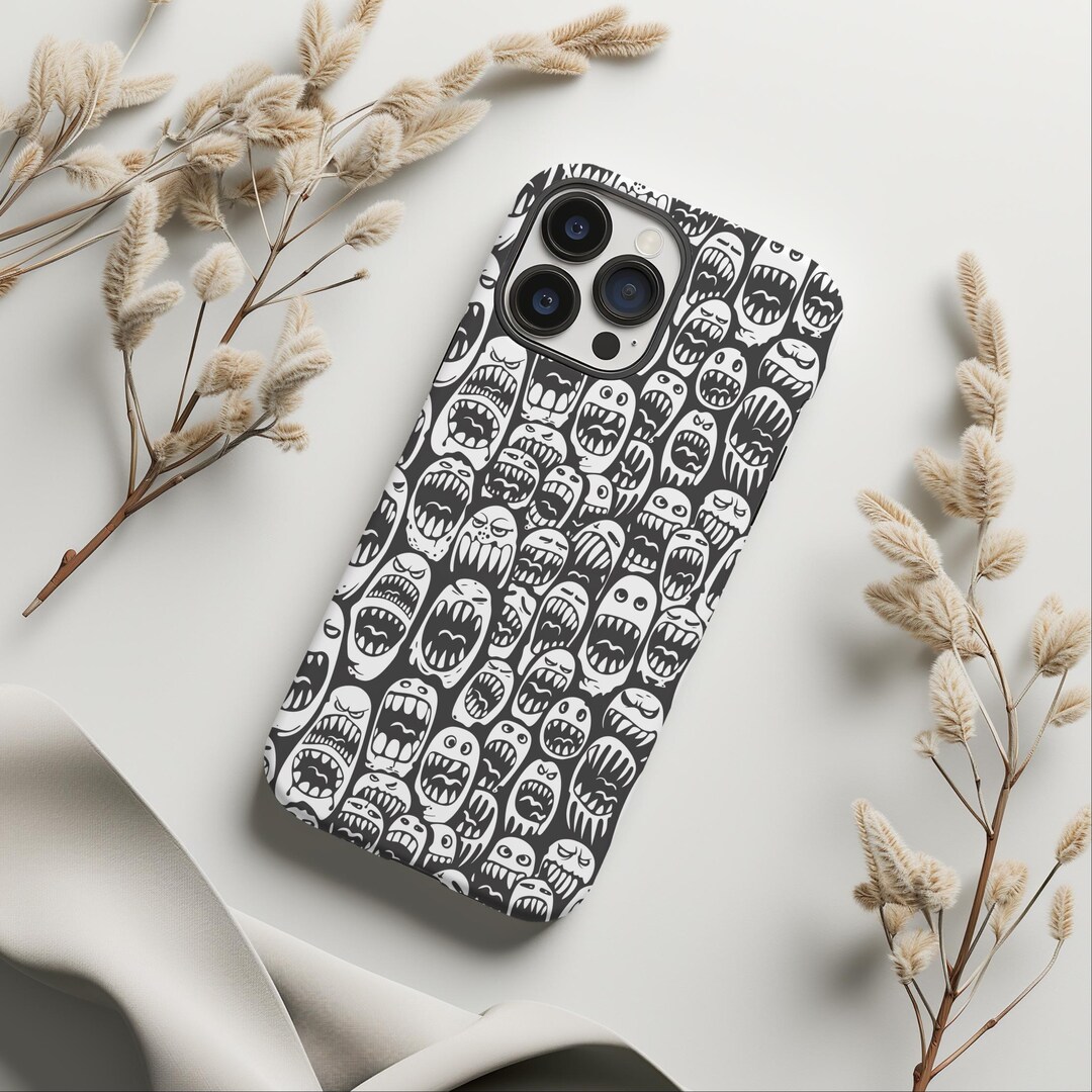 Horror Scary Monster Teeth Phone Case, Halloween, Trendy Case, iPhone ...