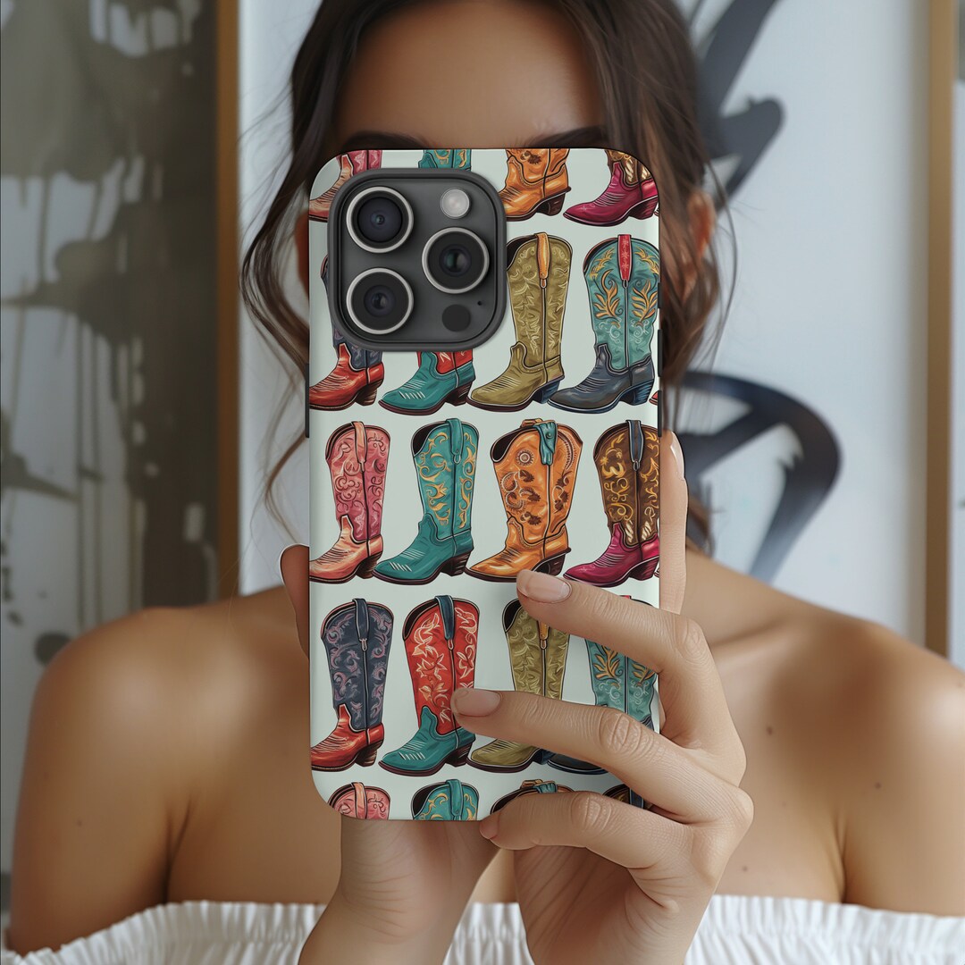 Vintage Cowboy Boots Phone Case, Cowgirl, Trendy Phone Case, iPhone 15 ...