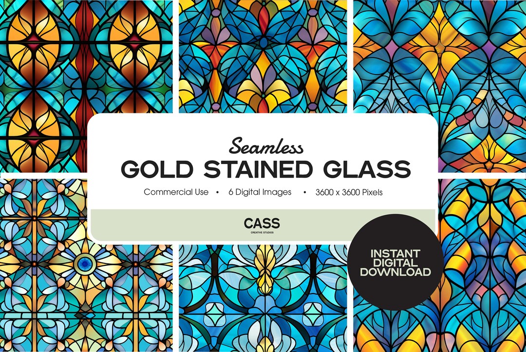 Gold Stained Seamless Digital Papers, Instant Download, Commercial Use ...