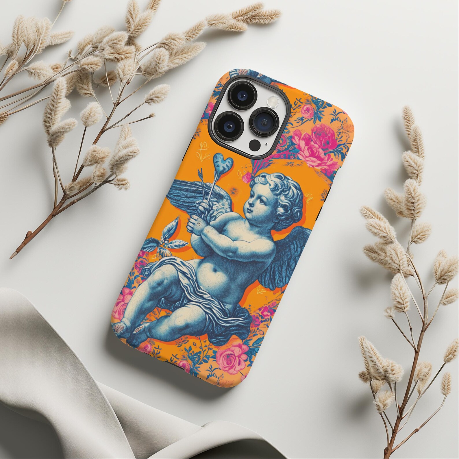 Vintage Cherub Renaissance Angel Phone Case, Trendy Phone Case, iPhone ...