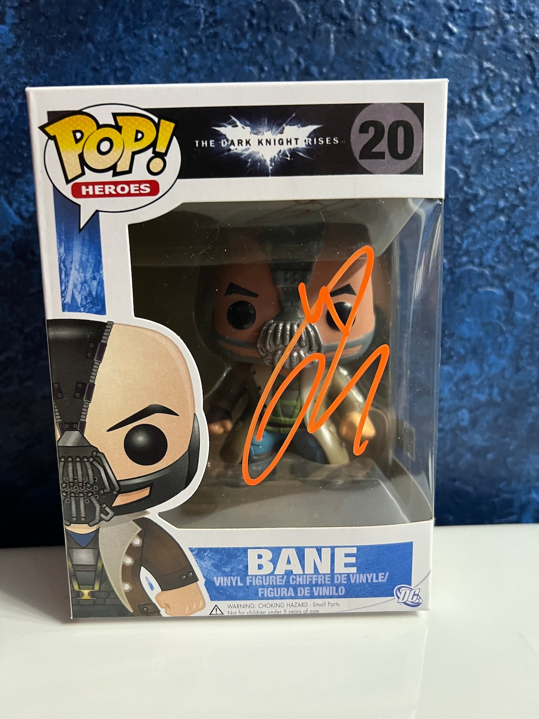 Funko Pop! the Dark Knight Rises BANE #20 Signed by Tom Hardy - COA ...