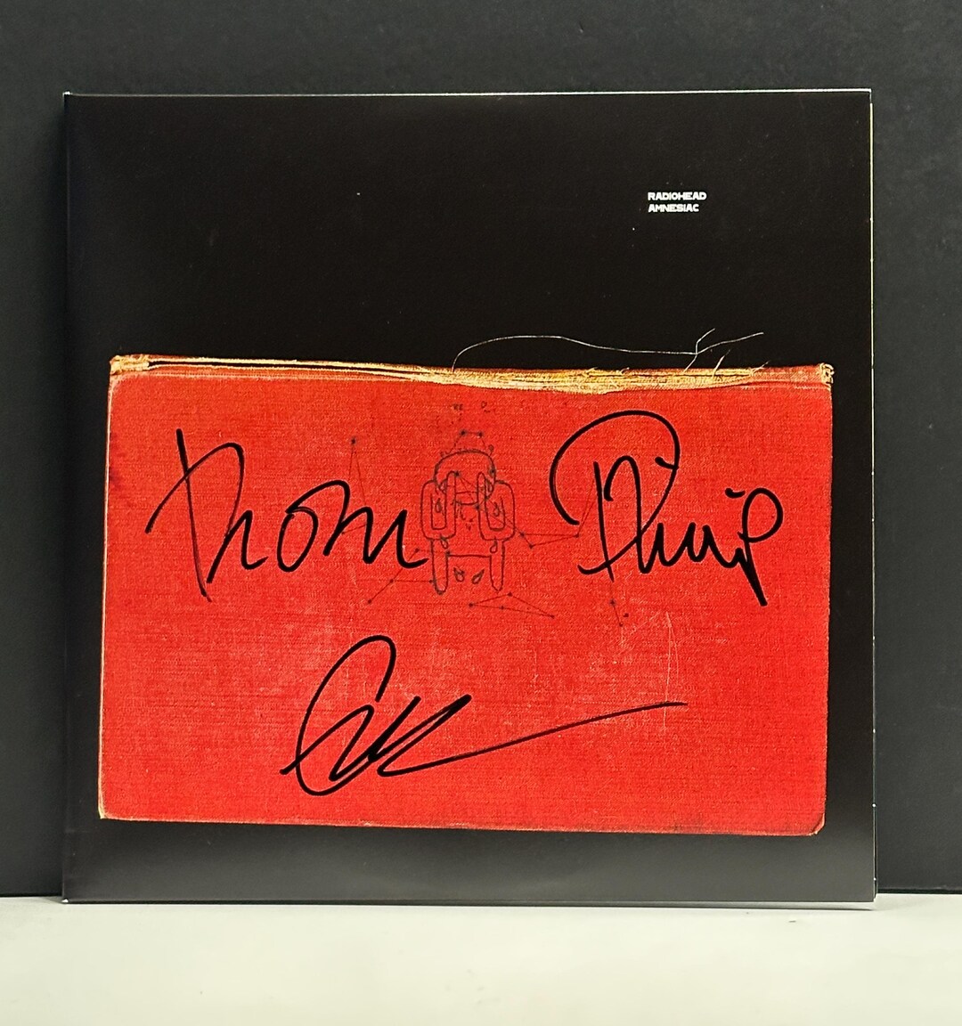 RADIOHEAD - Amnesiac Vinyl Lp Record Signed by Thom Yorke, Philip ...
