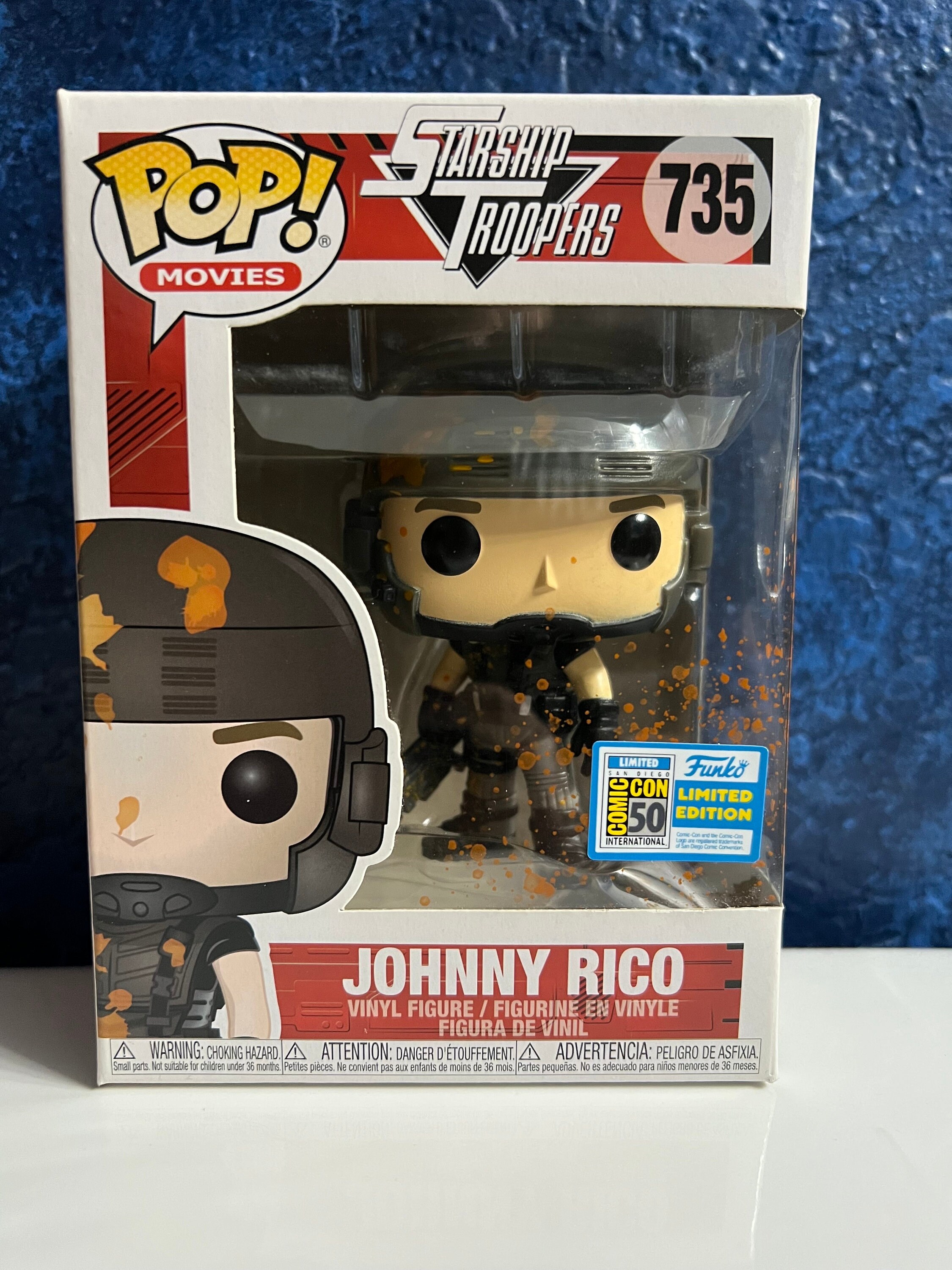 Funko Pop Starship Troopers JOHNNY RICO 735 Comic Con Exclusive Super Rare Free Protector Free Shipping Etsy