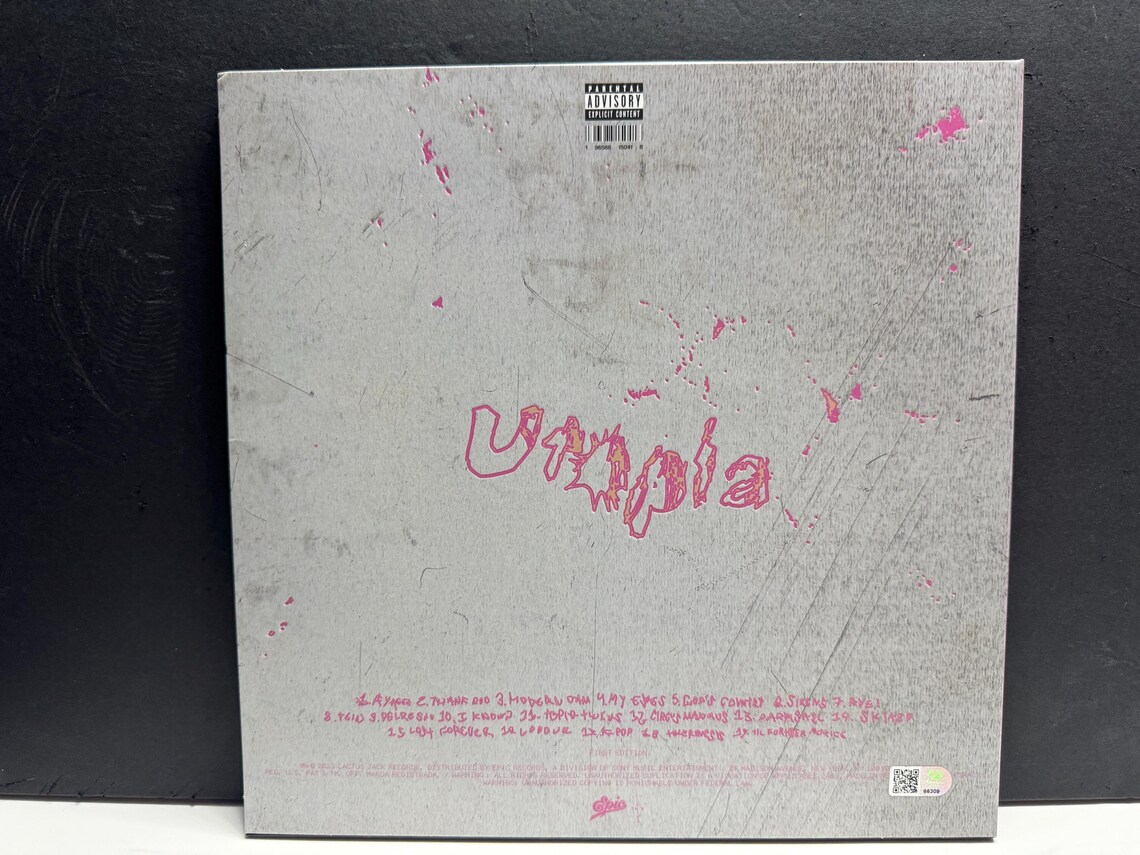 Travis Scott - Utopia Vinyl Lp Record Signed by TRAVIS SCOTT - COA ...