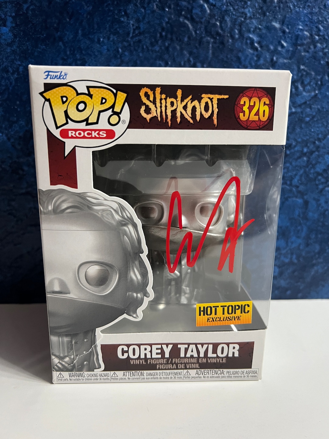 Funko Pop SLIPKNOT Corey Taylor 326 Signed by COREY Taylor COA ...