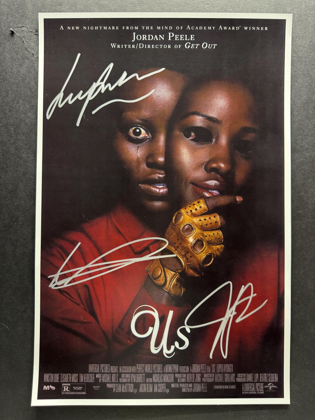 US Movie Poster Signed by Lupita Nyong’o, Winston Duke, and Jordan ...