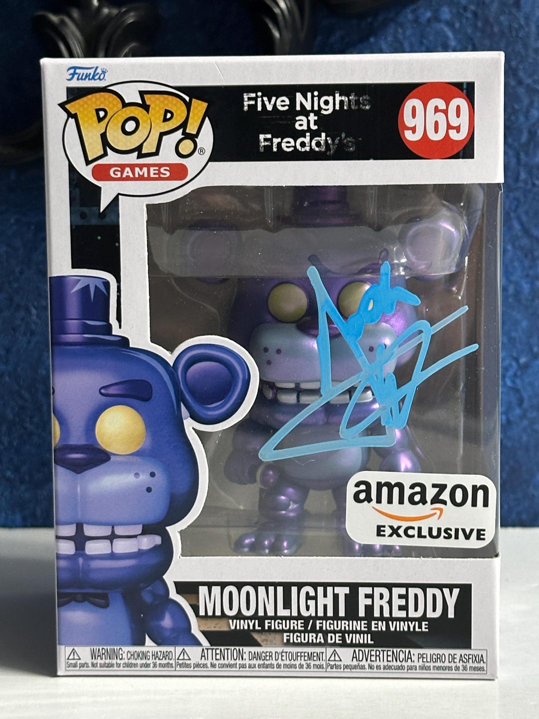 Funko Pop! Five Nights at Freddy's - Moonlight Freddy #969 Signed by ...