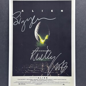 ALIEN Movie Poster Signed by Sigourney Weaver and Ridley Scott - COA ...