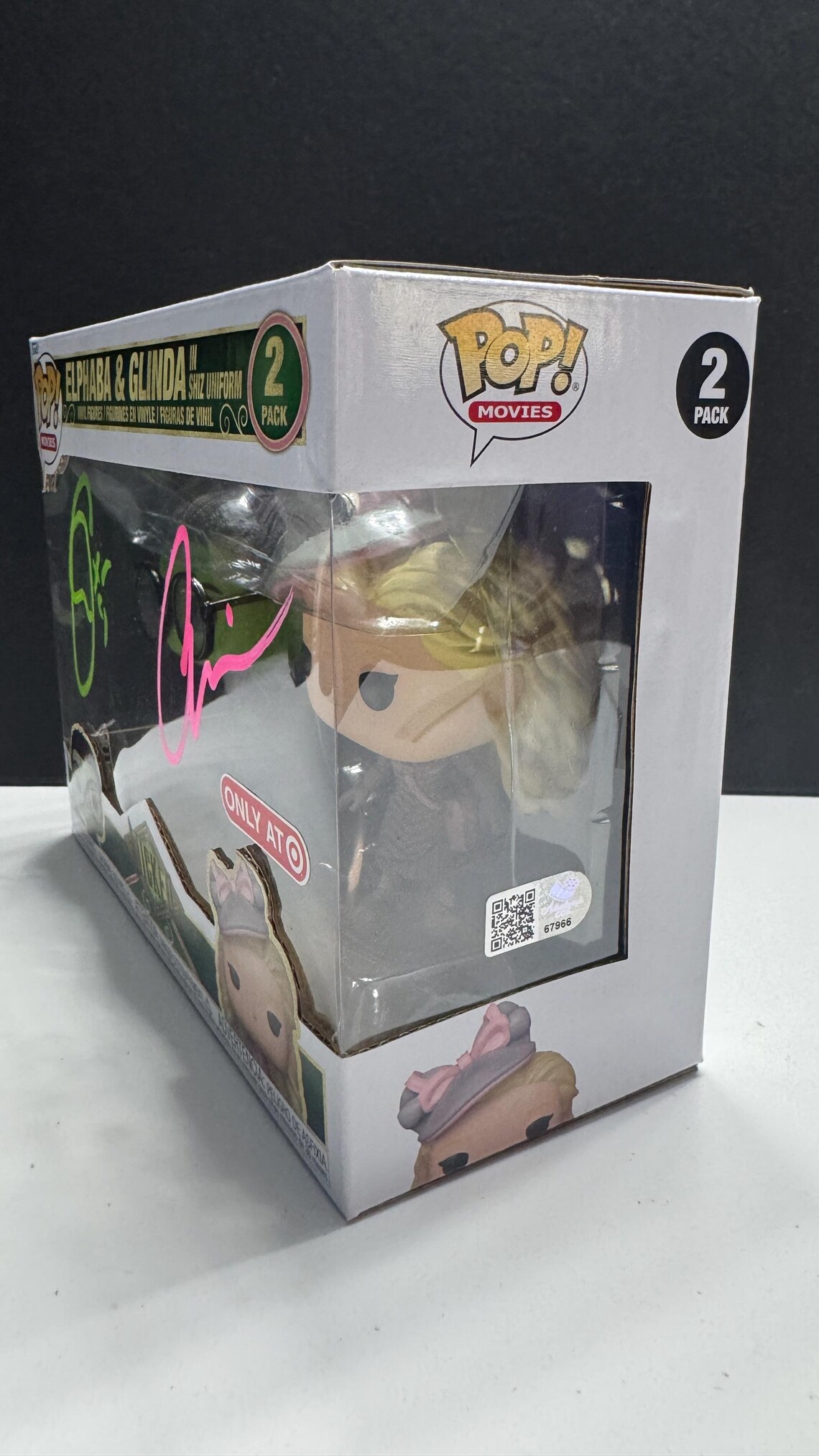 Funko Pop! Wicked - Elphaba & Glinda in Shiz Uniform #2PK Signed by ...