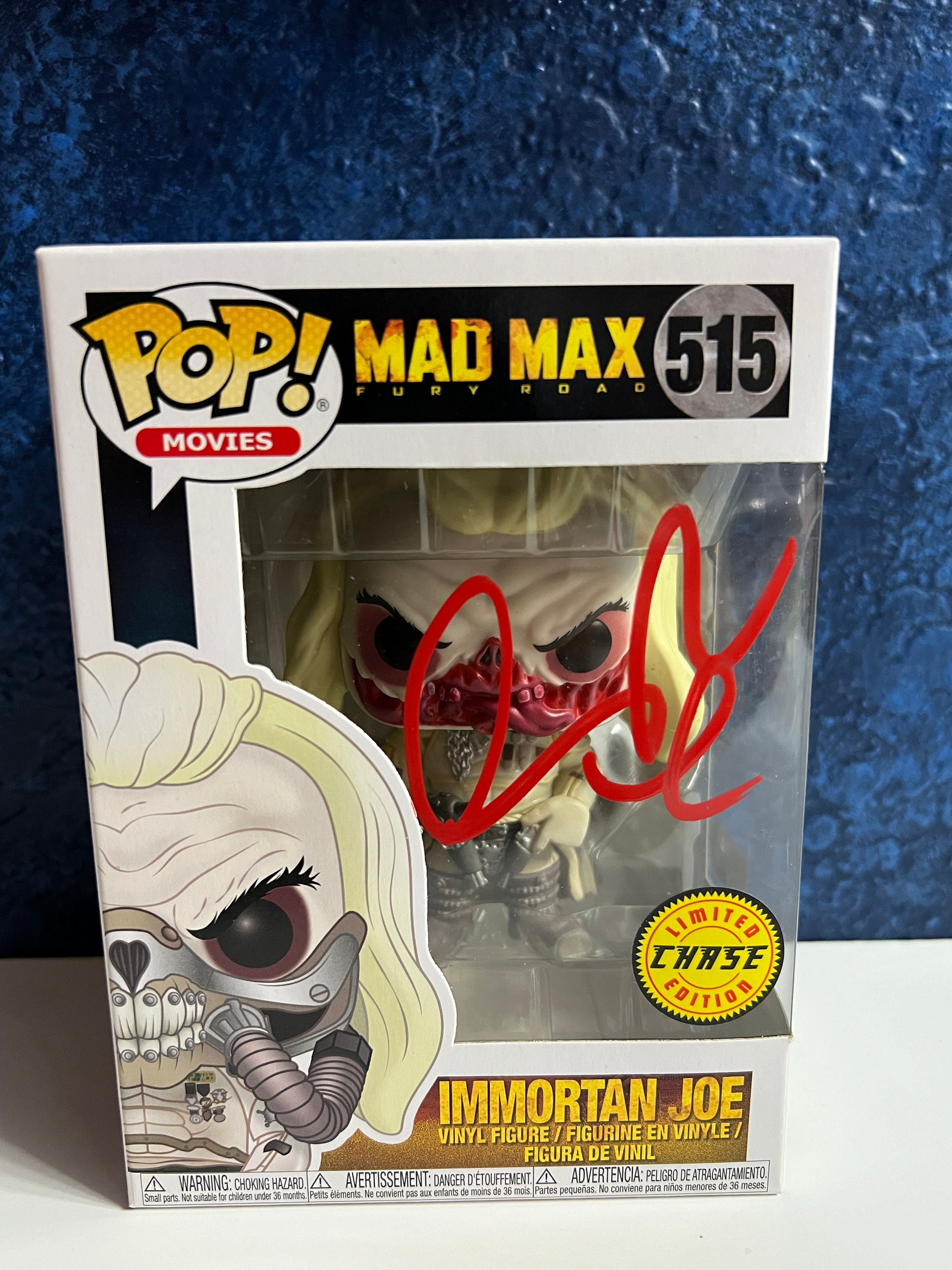 Funko Pop MAD MAX Fury Road Immortan Joe Chase 515 Signed by George Miller COA Authenticated Free Protector Free Shipping Etsy Canada