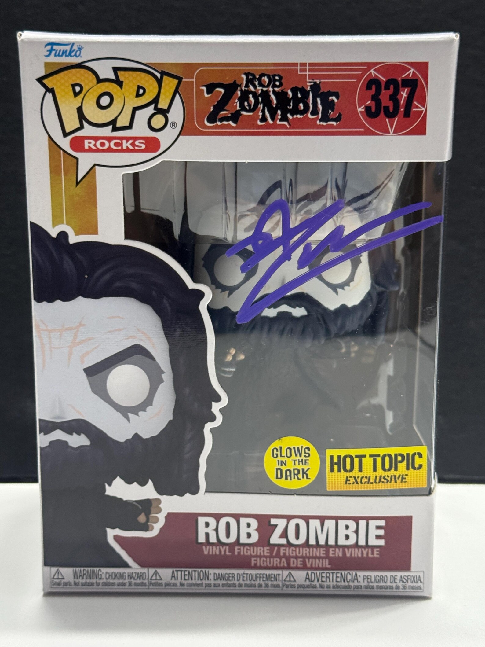 Funko Pop! ROB ZOMBIE #337 Signed by Rob Zombie - COA Authenticated ...