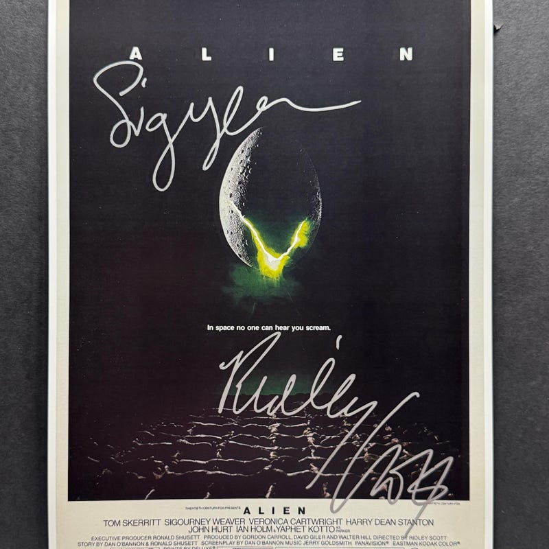 Signed Aliens Poster - Etsy