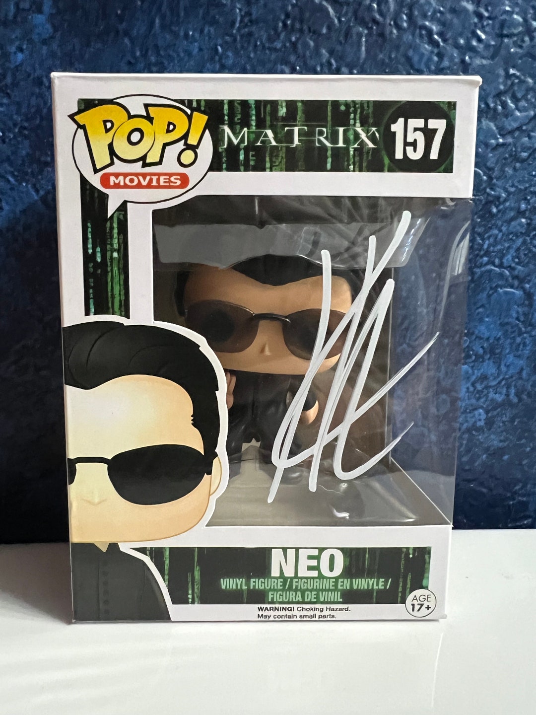 Funko Pop the Matrix Neo 157 Signed by KEANU REEVES Super - Etsy