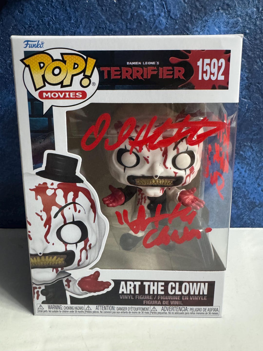 Funko Pop! Terrifier - Art the Clown #1592 Signed by David Howard ...
