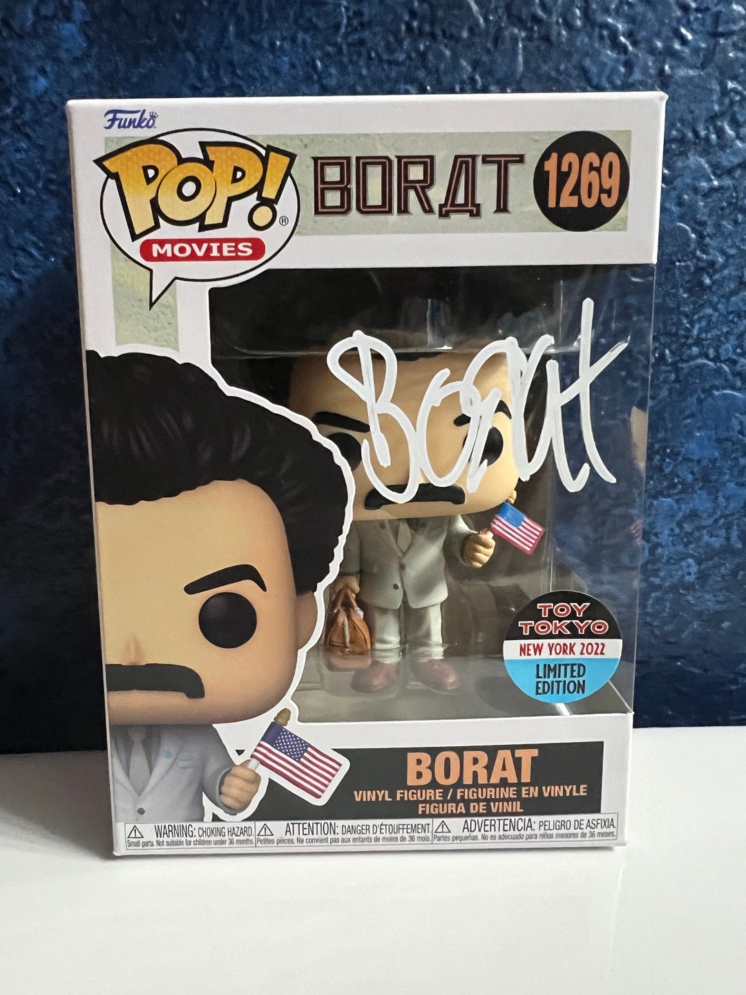Funko Pop! BORAT #1269 Signed by Sacha Baron Cohen - COA Authenticated ...