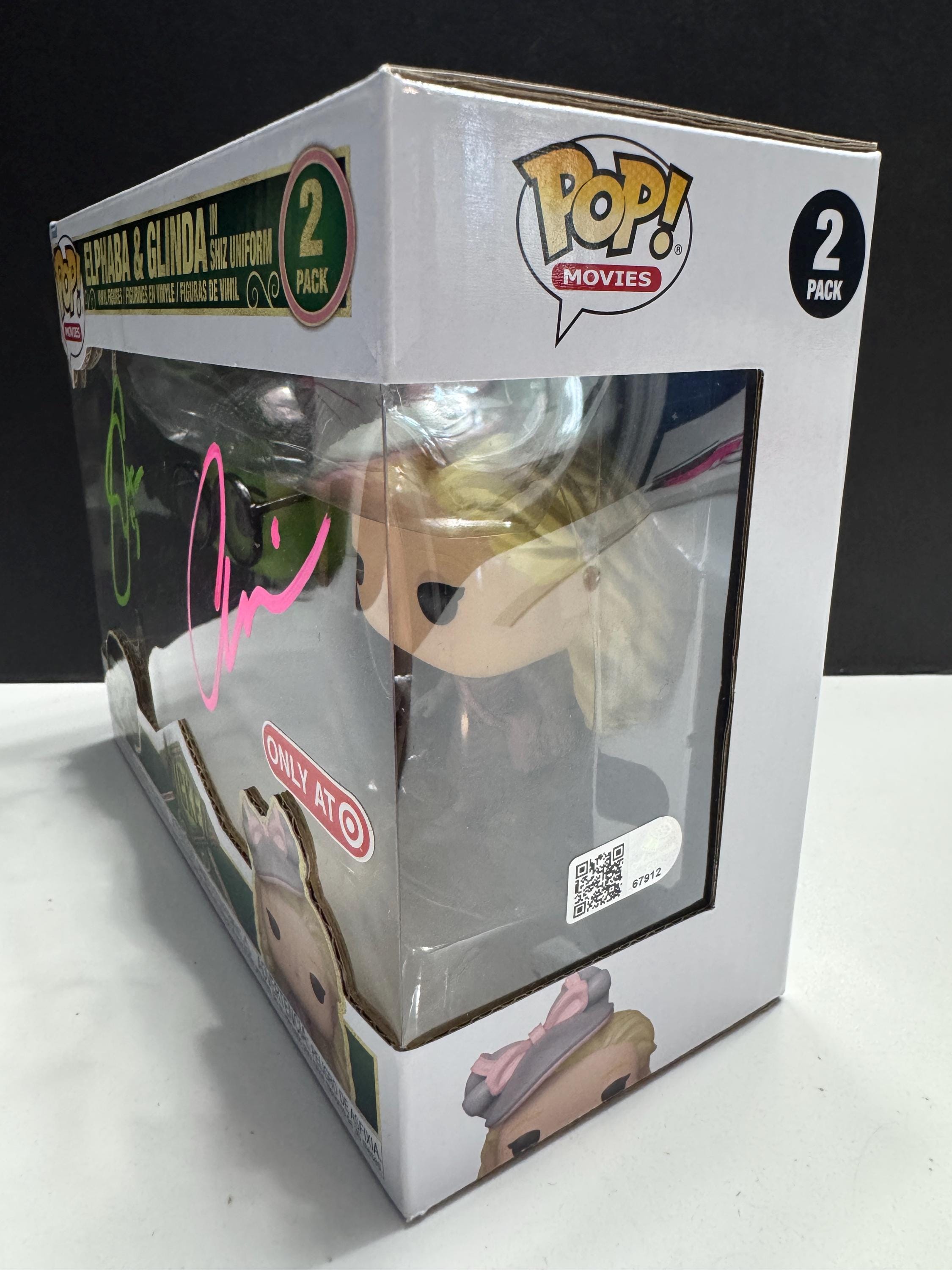 Funko Pop! Wicked - Elphaba & Glinda in Shiz Uniform #2PK Signed by ...