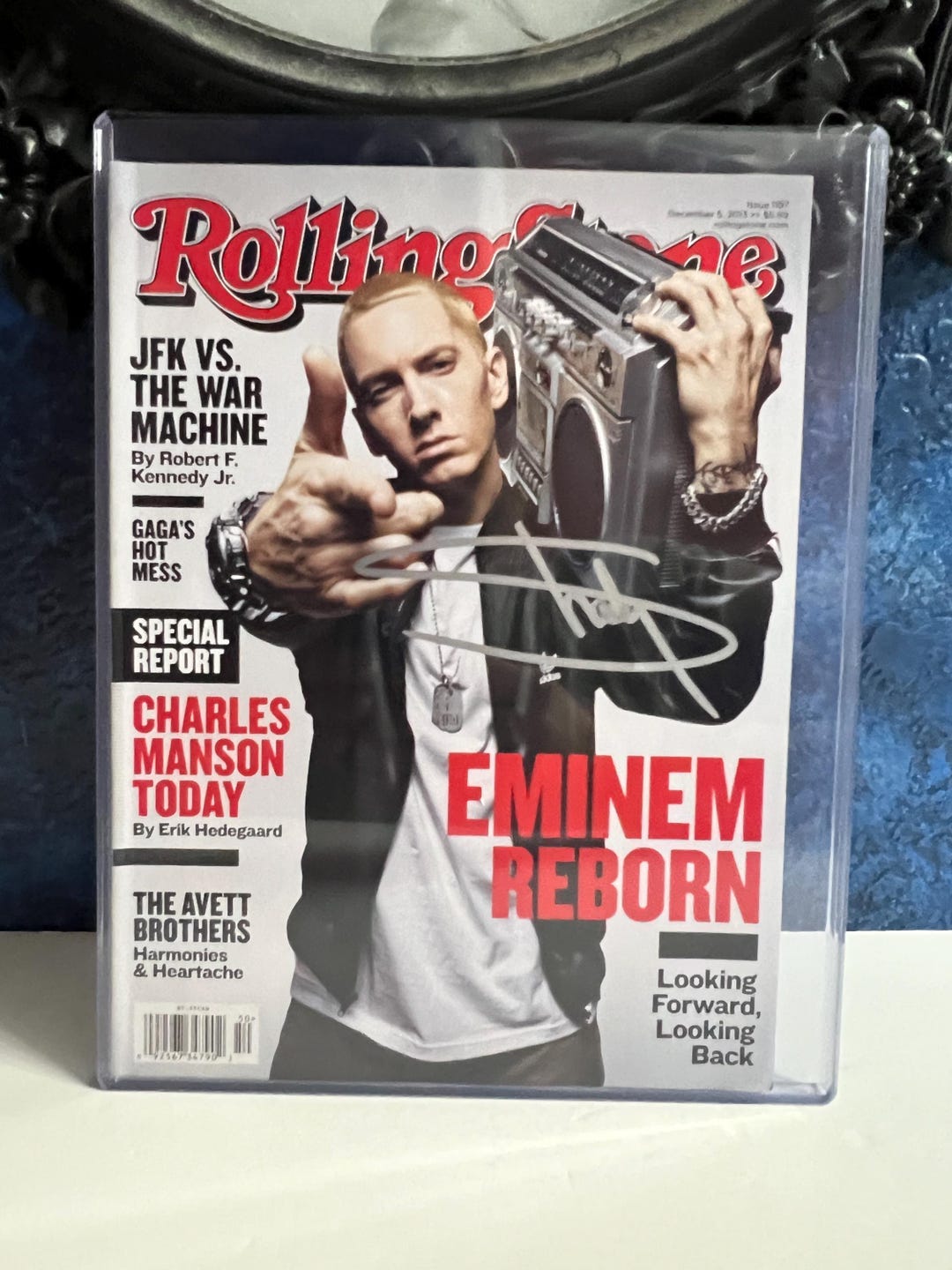 EMINEM Rolling Stone Magazine 2013 Signed by Eminem slim Shady COA ...