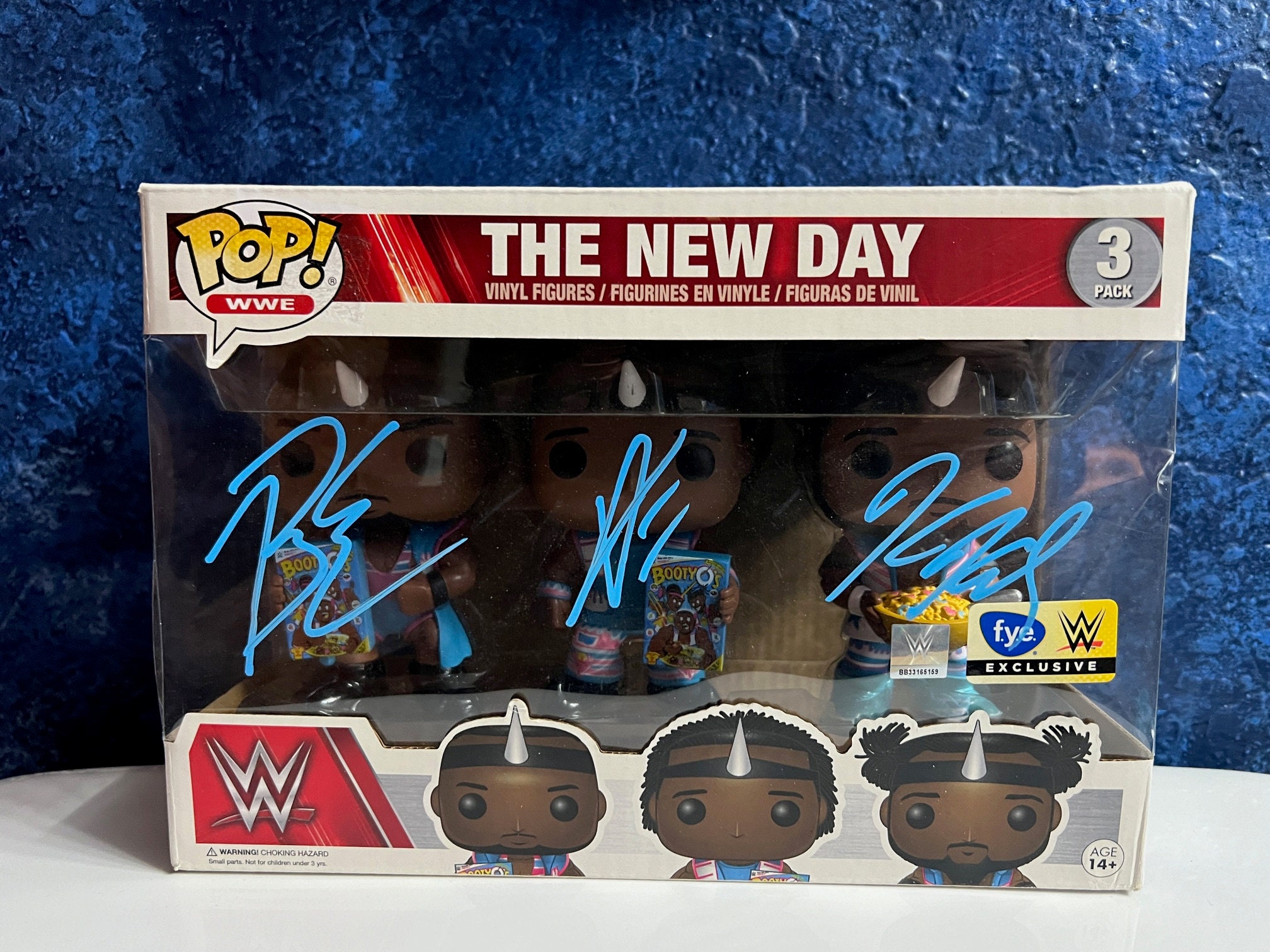 Funko Pop WWE the New DAY 3pack Signed by Big E Kofi Kingston Xavier Woods COA Authenticated Free Shipping Etsy UK