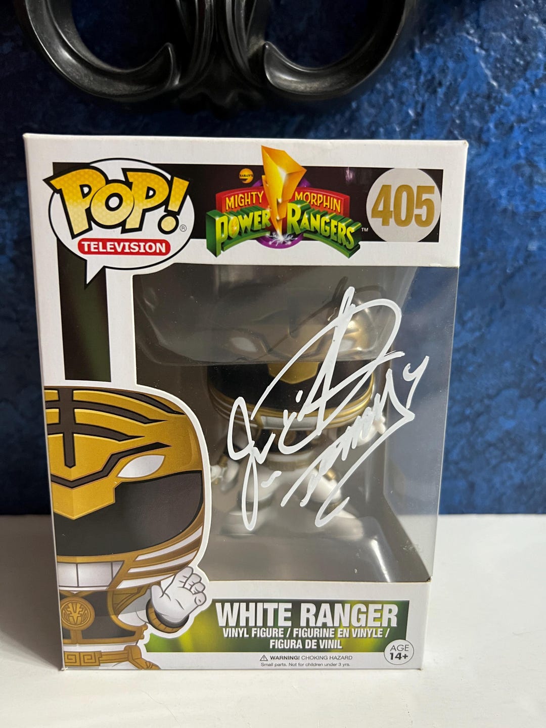 Funko Pop Mighty Morphin POWER RANGERS 405 Signed by Jason David Frank ...