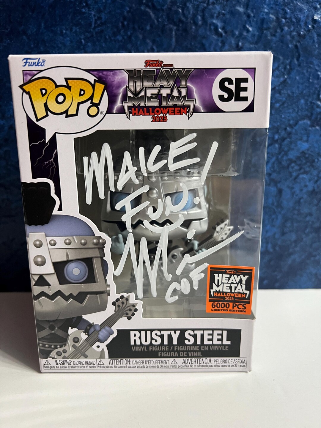 Funko Pop! Heavy Metal Halloween 2023 - Rusty Steel #SE Signed by Mike ...