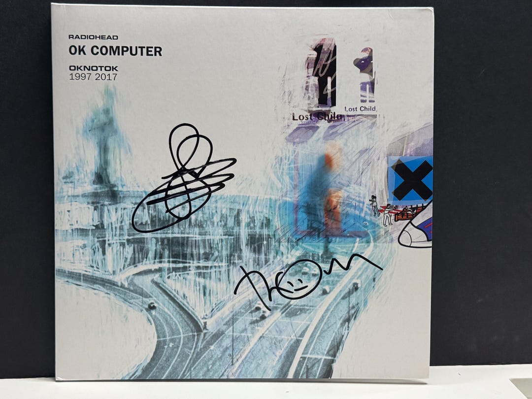 RADIOHEAD - Ok Computer Oknotok Vinyl Lp Record Signed by Thom Yorke ...