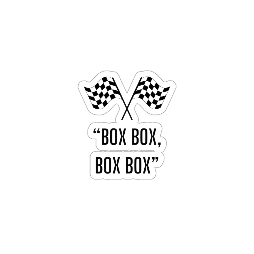 BOX BOX Formula 1 Sticker Kiss-cut Stickers - Etsy