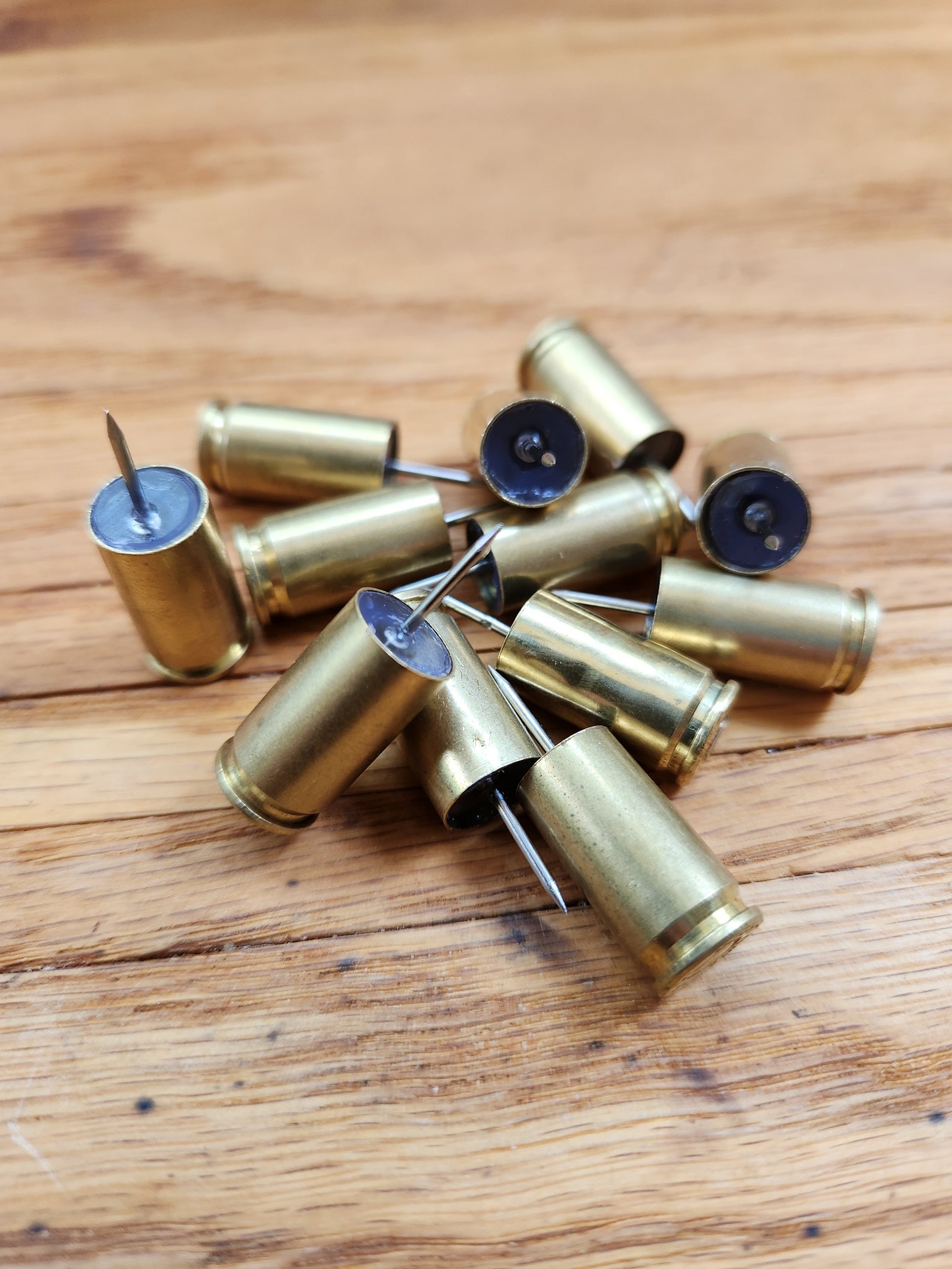 9mm Thumb Tacks (12) Once Fired 9mm Cases - Etsy