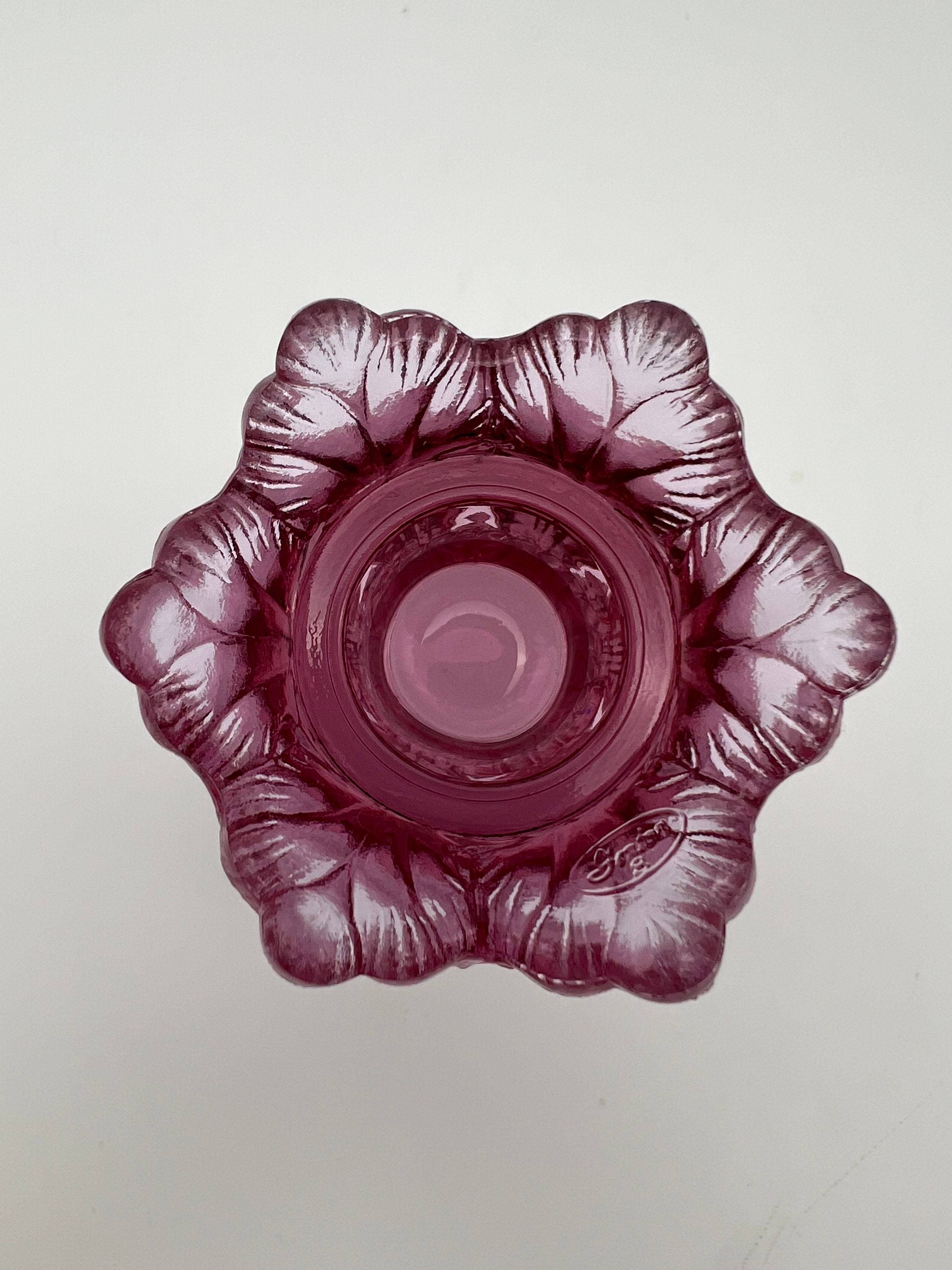 Lovely Vintage Fenton Pink Glass Candle Holder, Pink Glass Votive, 4 1/ ...